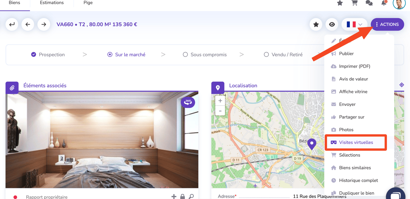 Créer une visite virtuelle